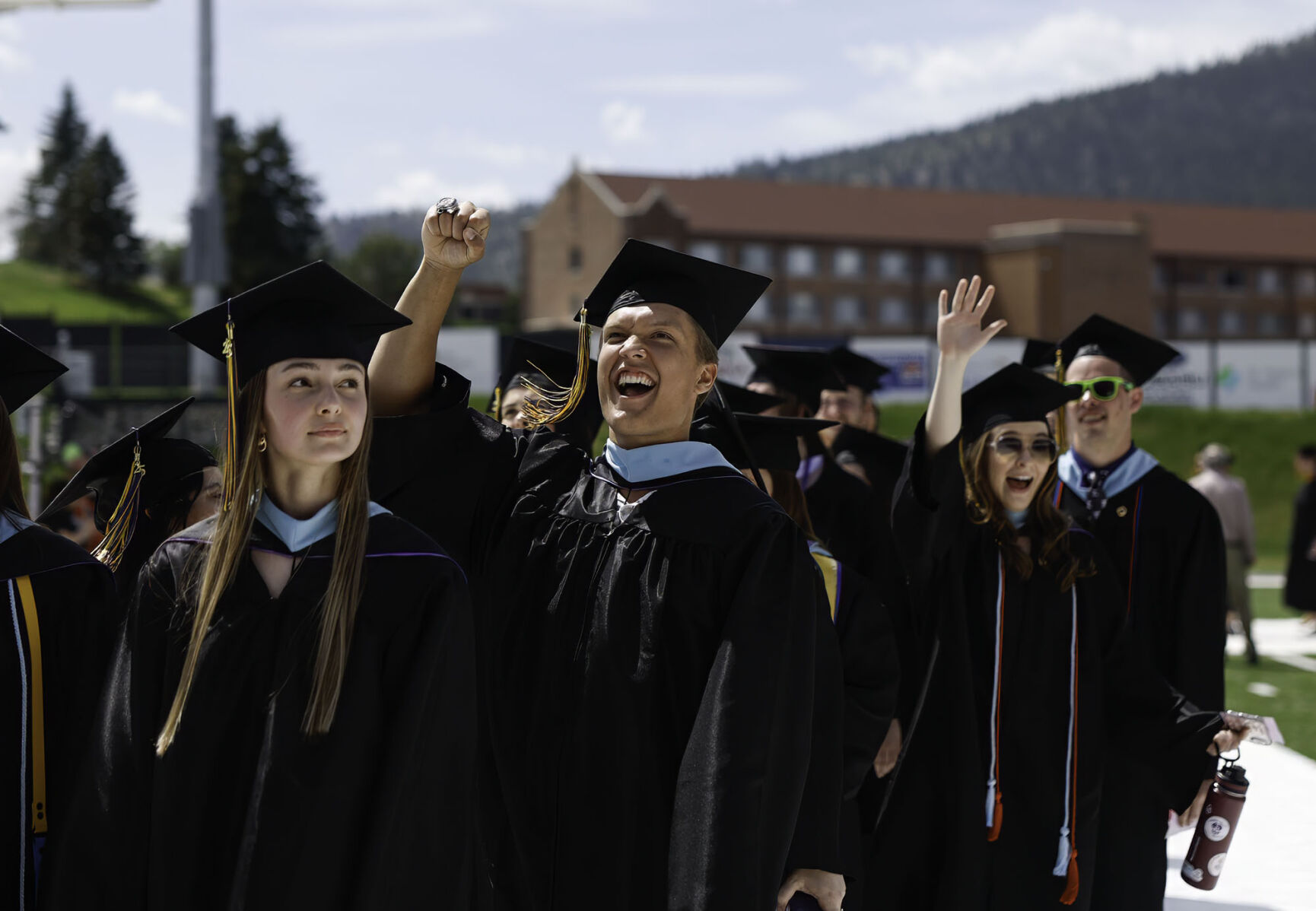 Carroll College graduates celebrate their accomplishments
