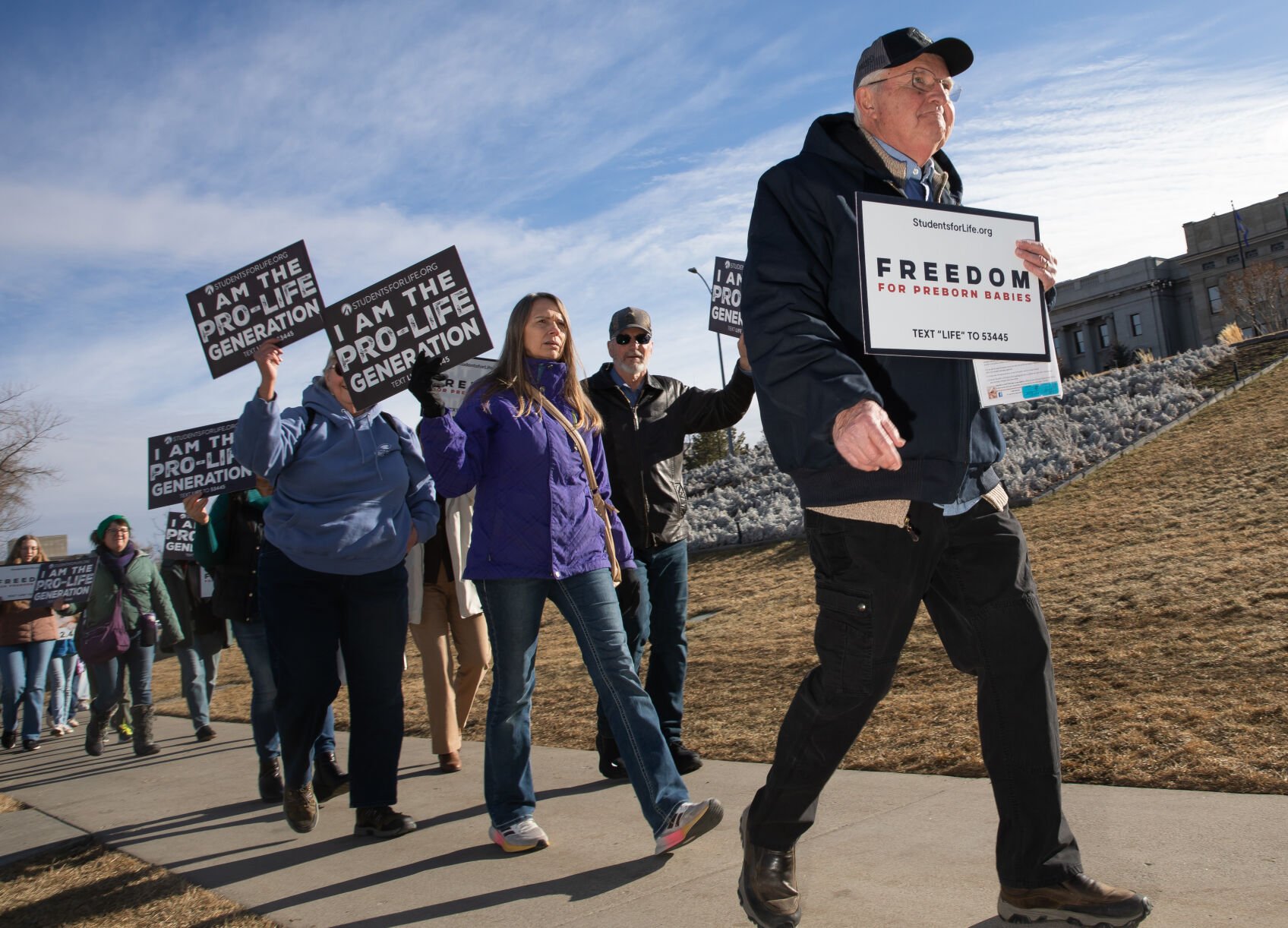 Anti-abortion rally at Montana State Capitol