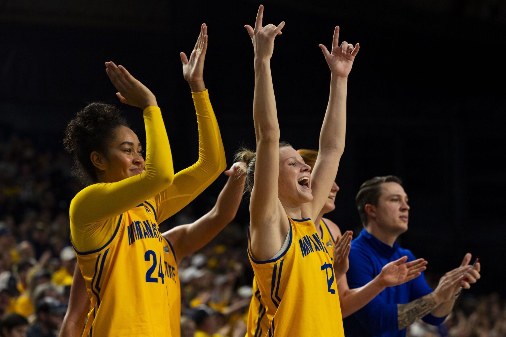 Photos: Montana State Bobcats host Montana Lady Griz basketball