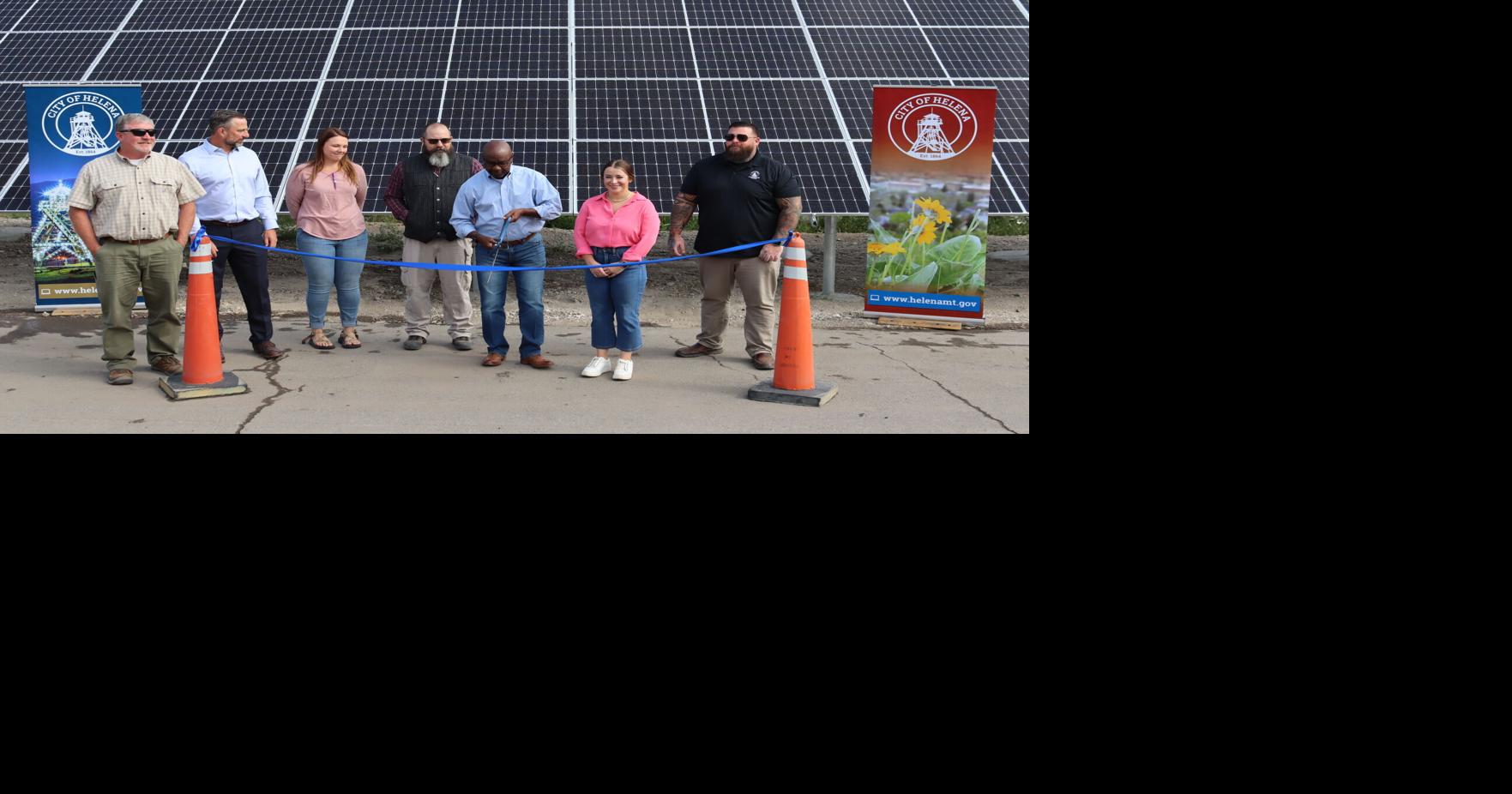 Helena unveils a solar array at the City Transportation Shop