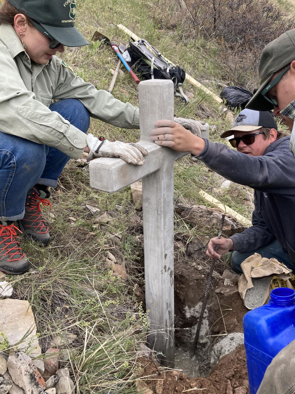 Mann Gulch smokejumper monuments replaced