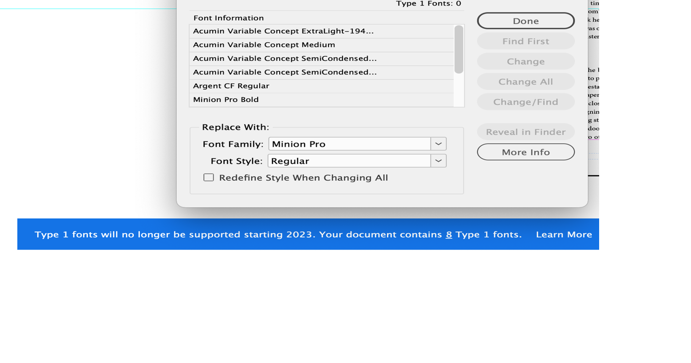 PostScript Type 1 fonts end of support | Template Masters | help ...