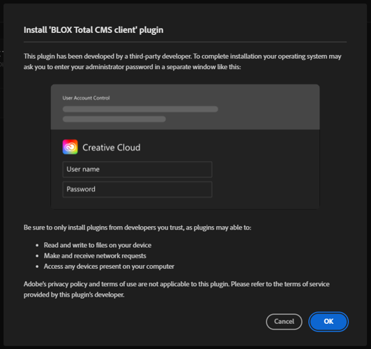 Installing the BLOX Total CMS Plug-in for Adobe Photoshop® | Admin Photoshop | help.bloxdigital.com
