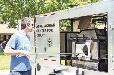 Tech's new mobile glassblowing unit honors late student | Education ...