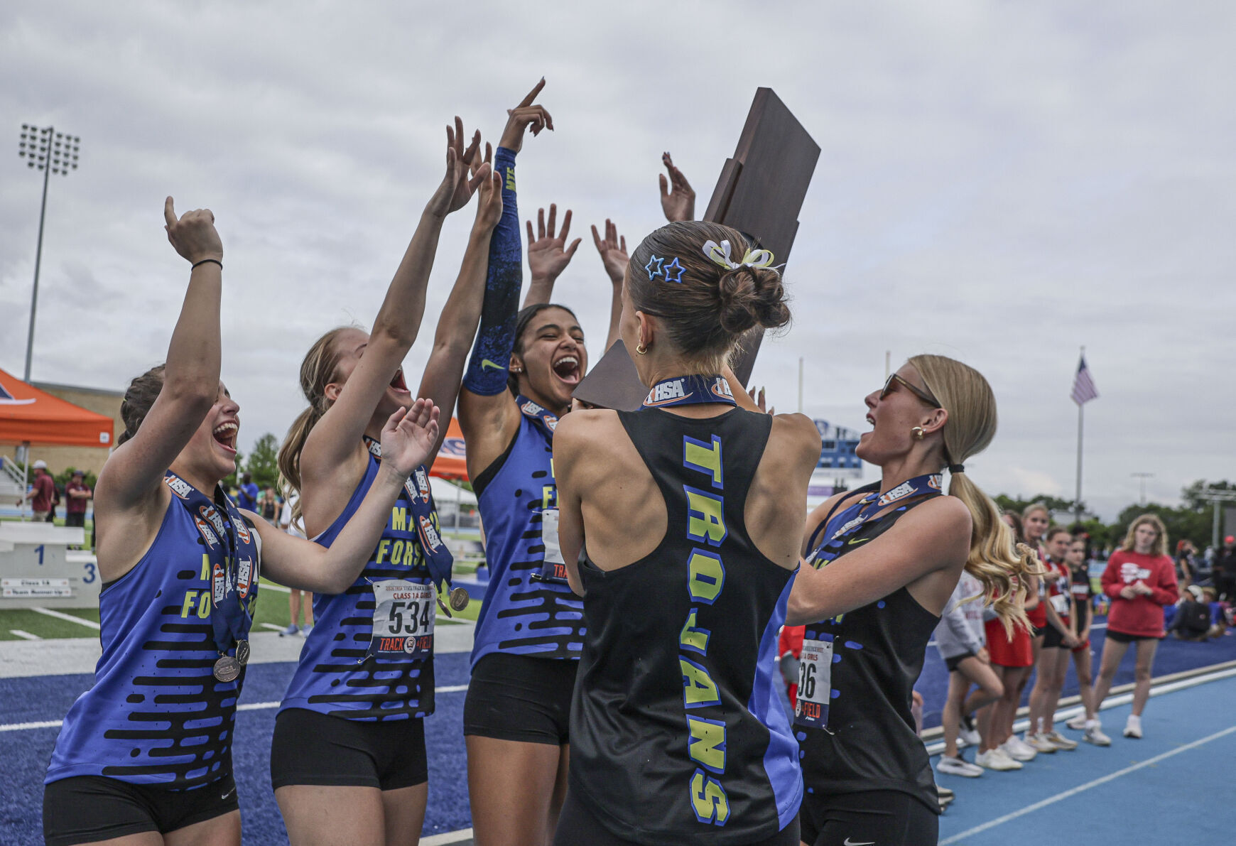Maroa-Forsyth girls track & field shares State Championship