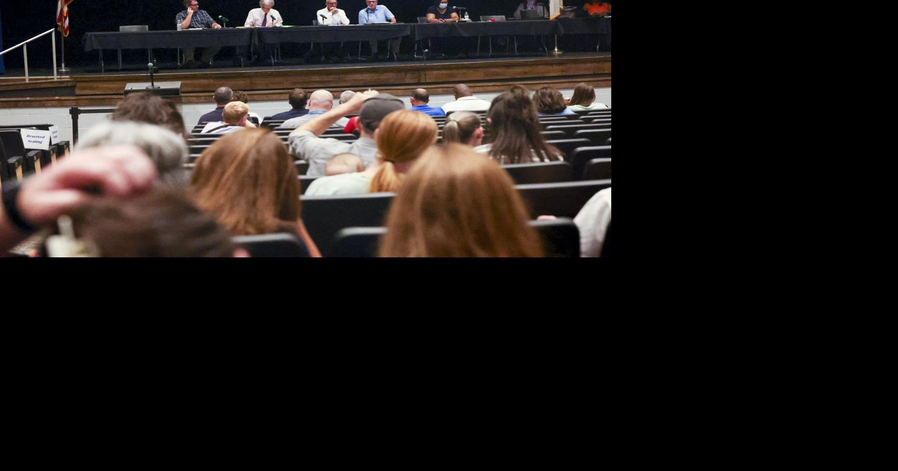 Photos: Special school board meeting on Dennis Lab School plans