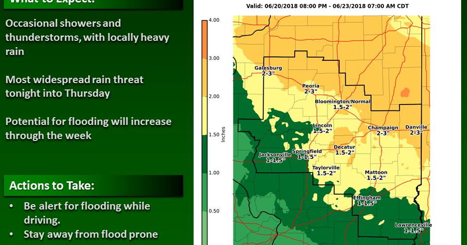 Weather service: Rain, rain and more rain in Decatur forecast