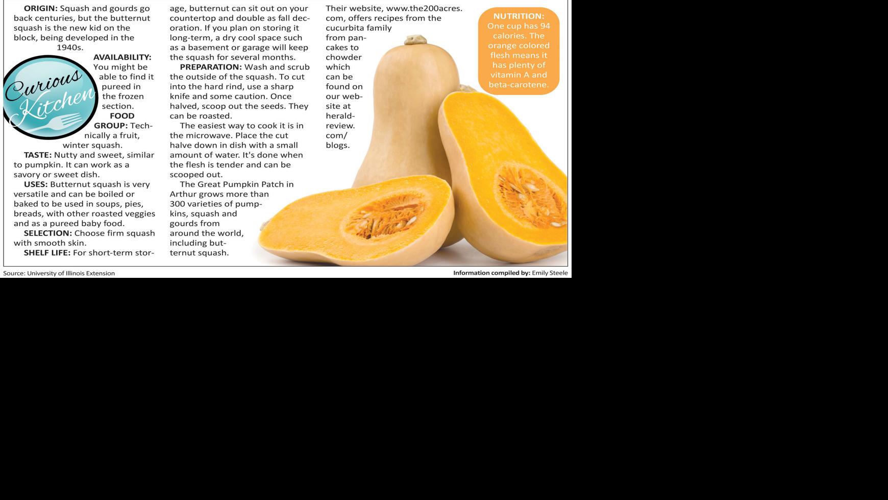 Curious Kitchen: Butternut squash | Body Talk | herald-review.com
