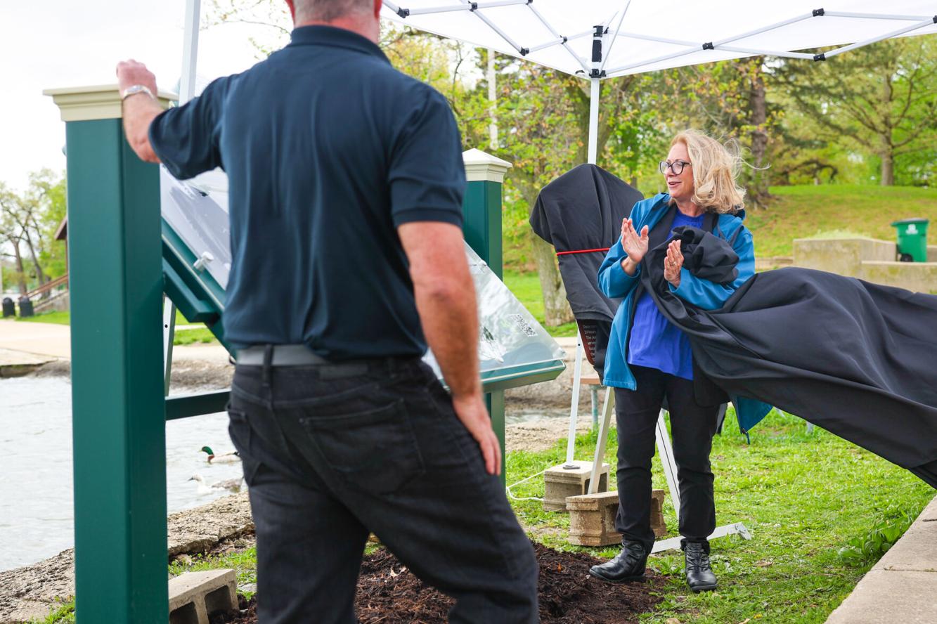 Staley honored with historical marker at Lake Decatur