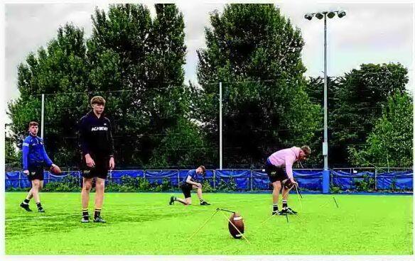 Irish kickers using foot skills in U.S.