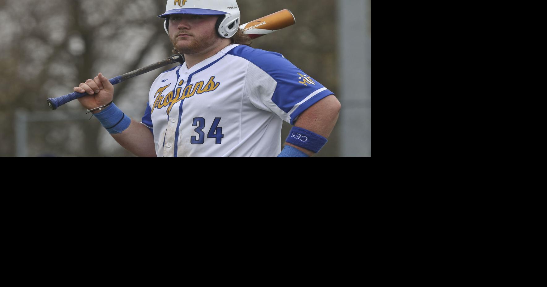 Tre Corley crushing the ball for Maroa-Forsyth baseball