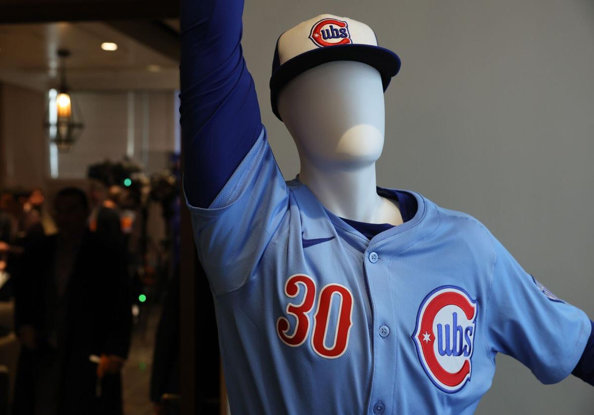 Cubs unveil new ‘Blues Alternate’ uniform — and the navy ‘Wrigleyville ...