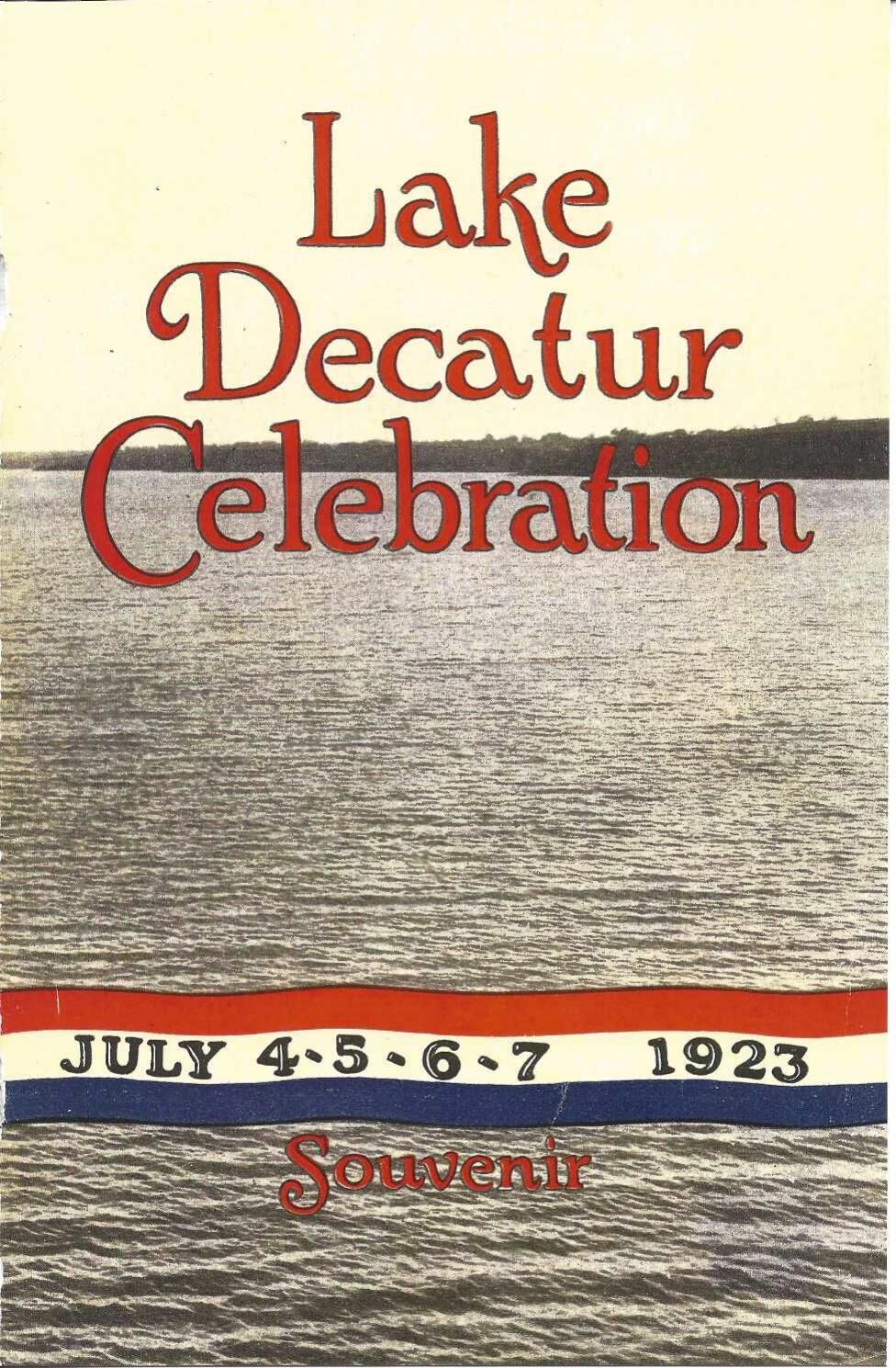 1923 Lake Decatur Celebration Booklet