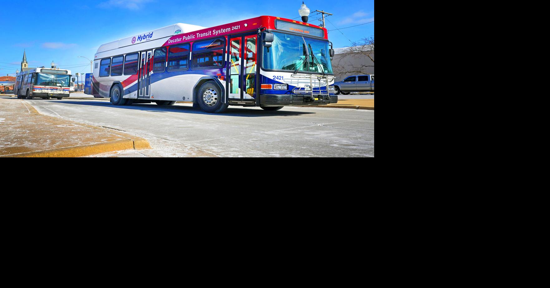 Decatur's fixed-route buses operating on snow routes