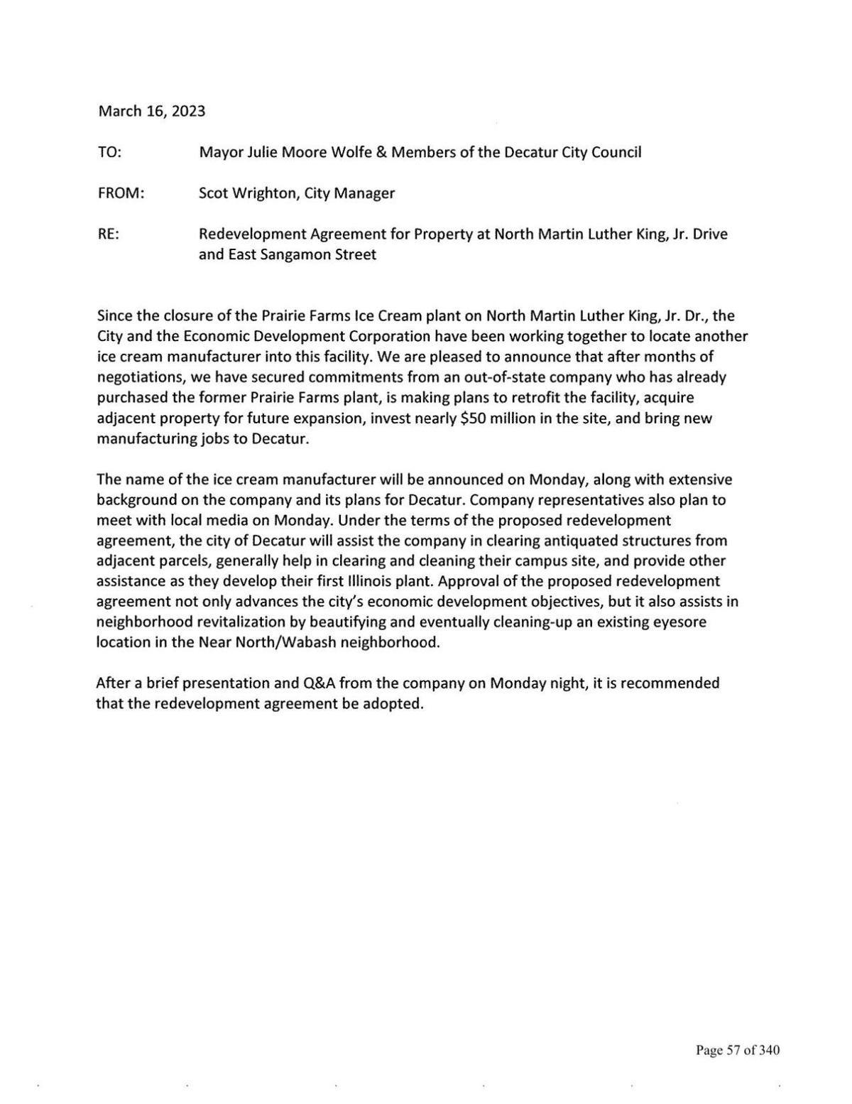 Oregon-based Tillamook buys former Prairie Farms plant in Decatur