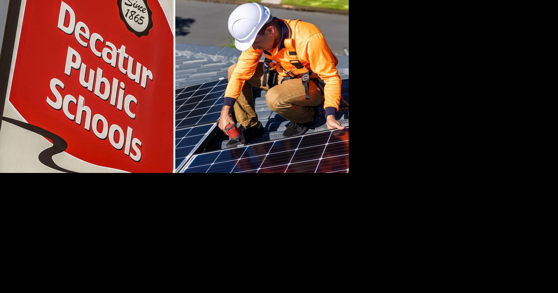 Solar panels considered for 6 Decatur schools