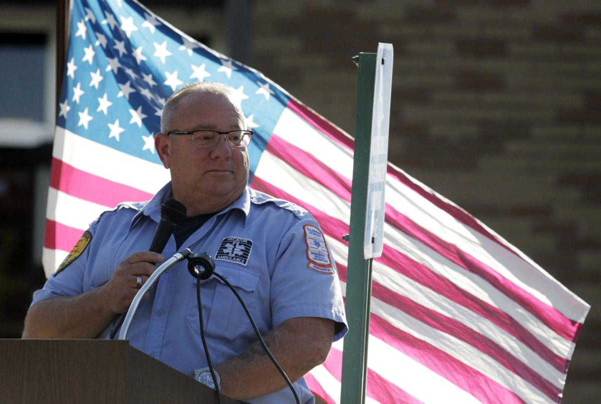 Muffley celebrates Patriot Day with grandparents