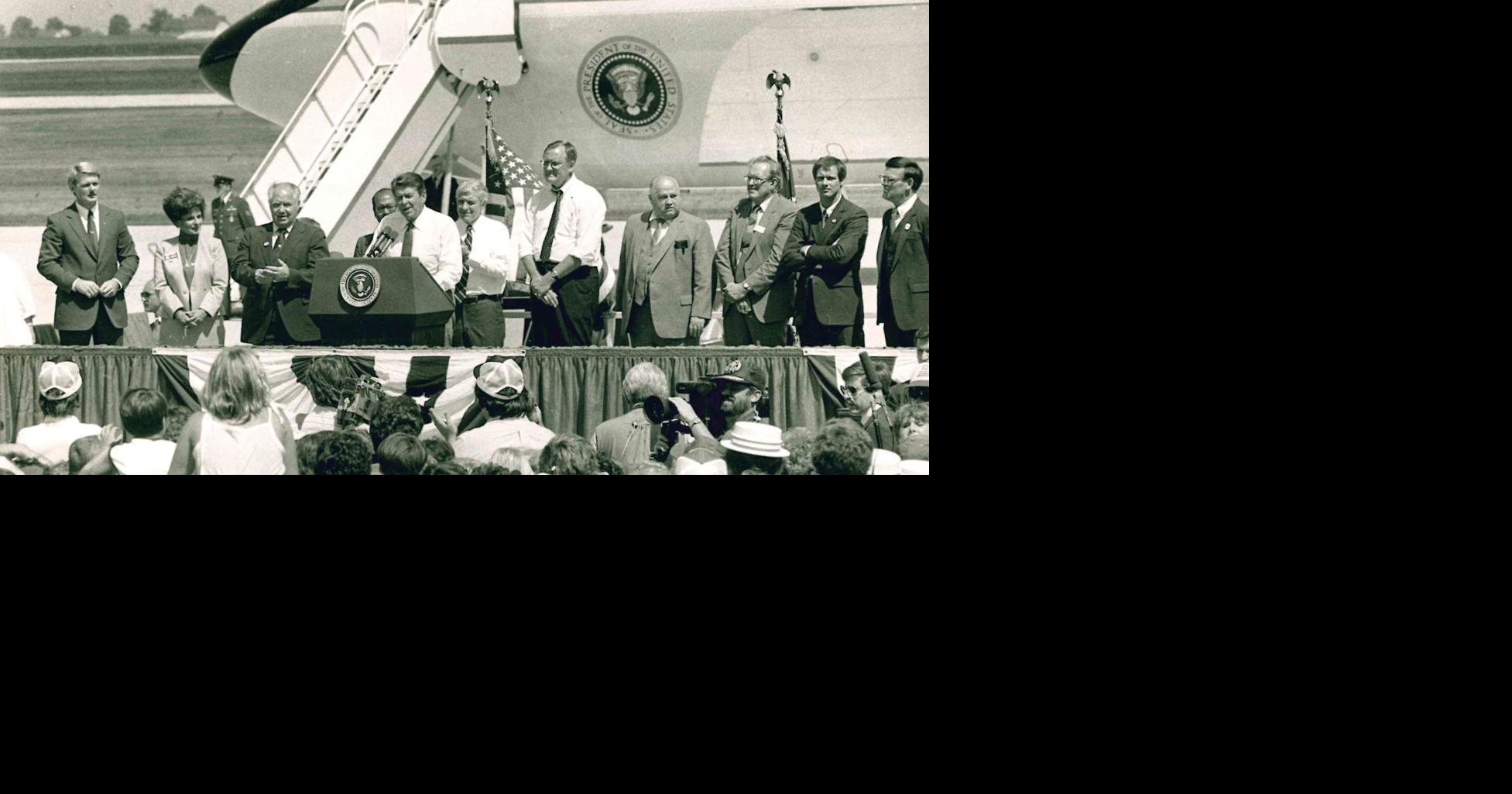 Ronald Reagan visit to Decatur 1984