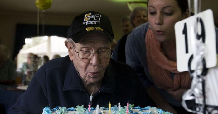 Virgil Coffman celebrates 105th birthday with party at Imboden Creek