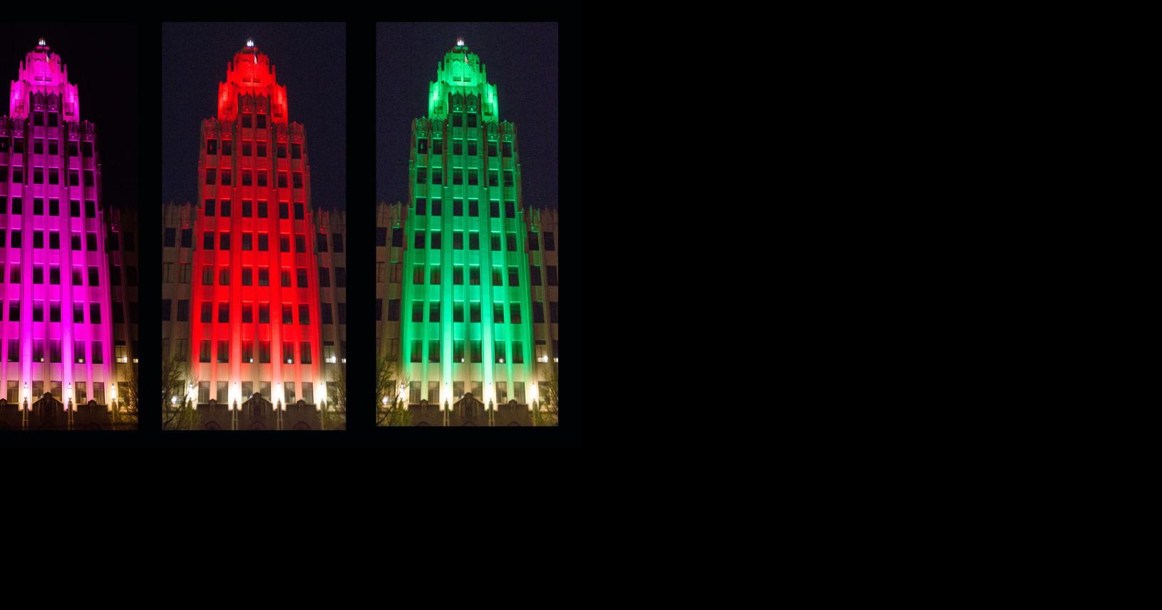 100 REASONS: Staley building spotlights shine on city