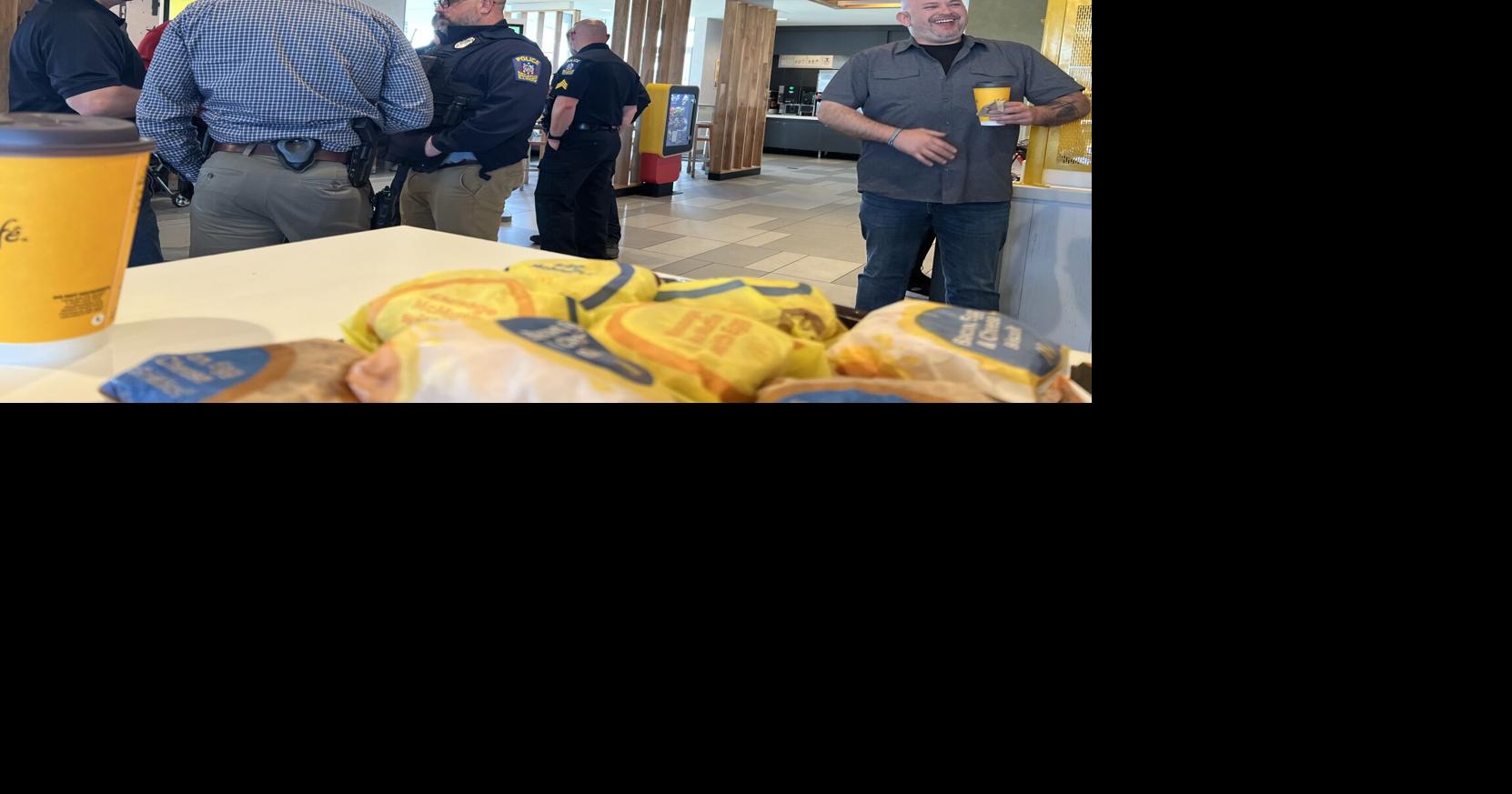 Decatur police officers share coffee, conversation with the community