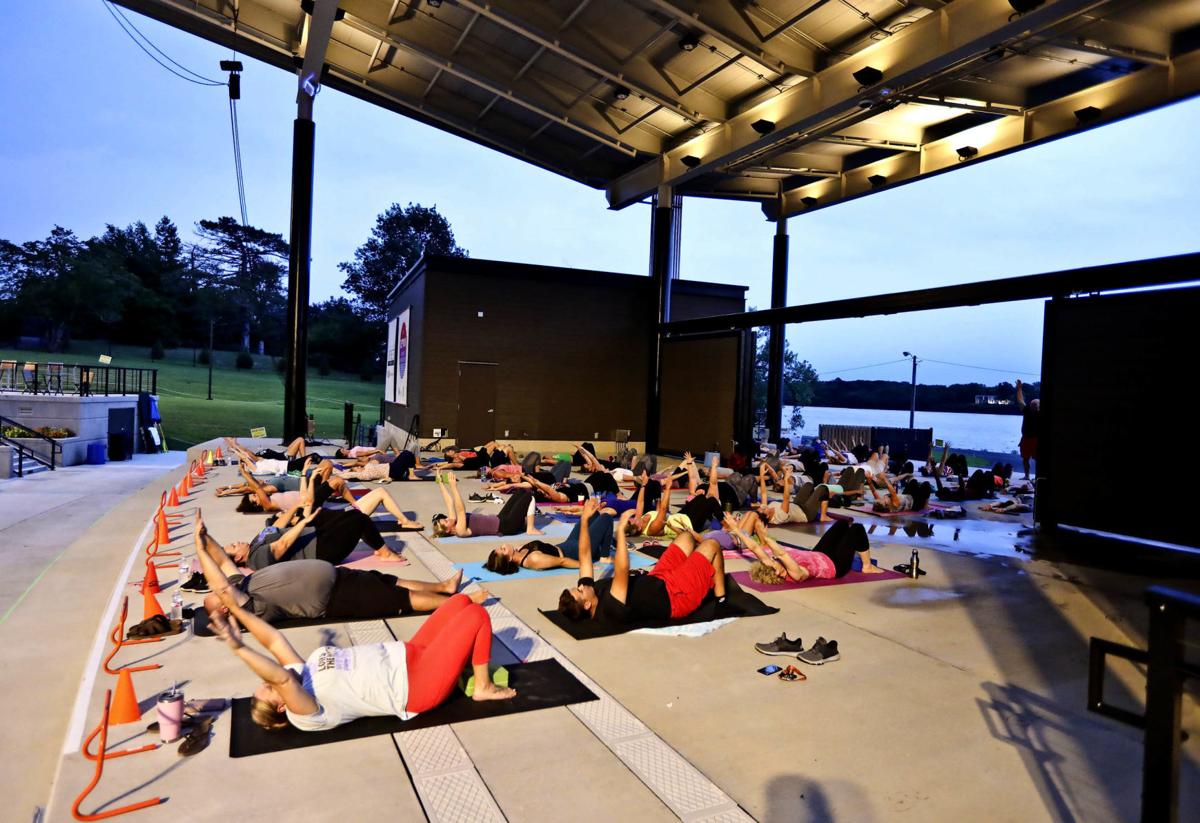 PHOTOS: Moonlight Yoga at the Devon Lakeshore Amphitheater | Lifestyles ...