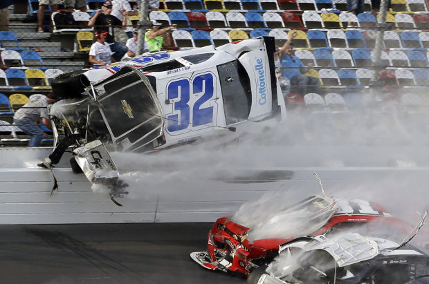 33 hurt after crash debris hits Daytona stands at Nationwide race
