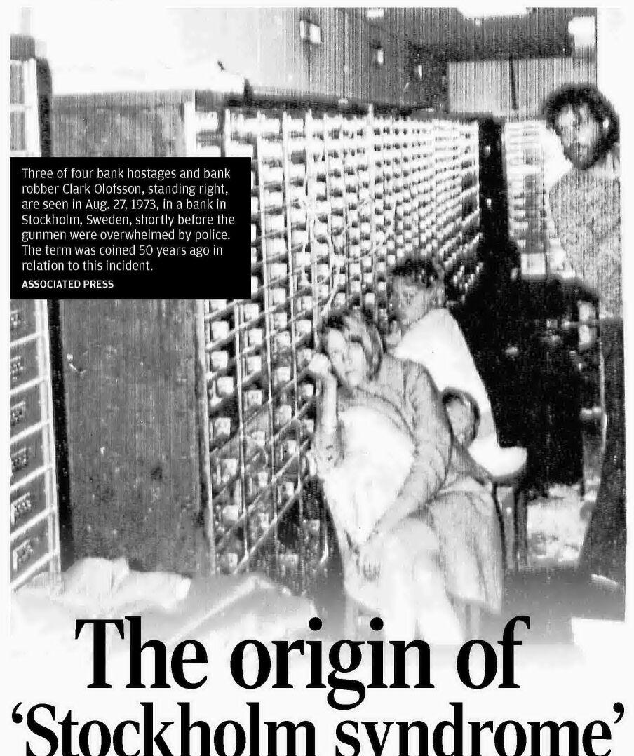 The origin of 'Stockholm syndrome'