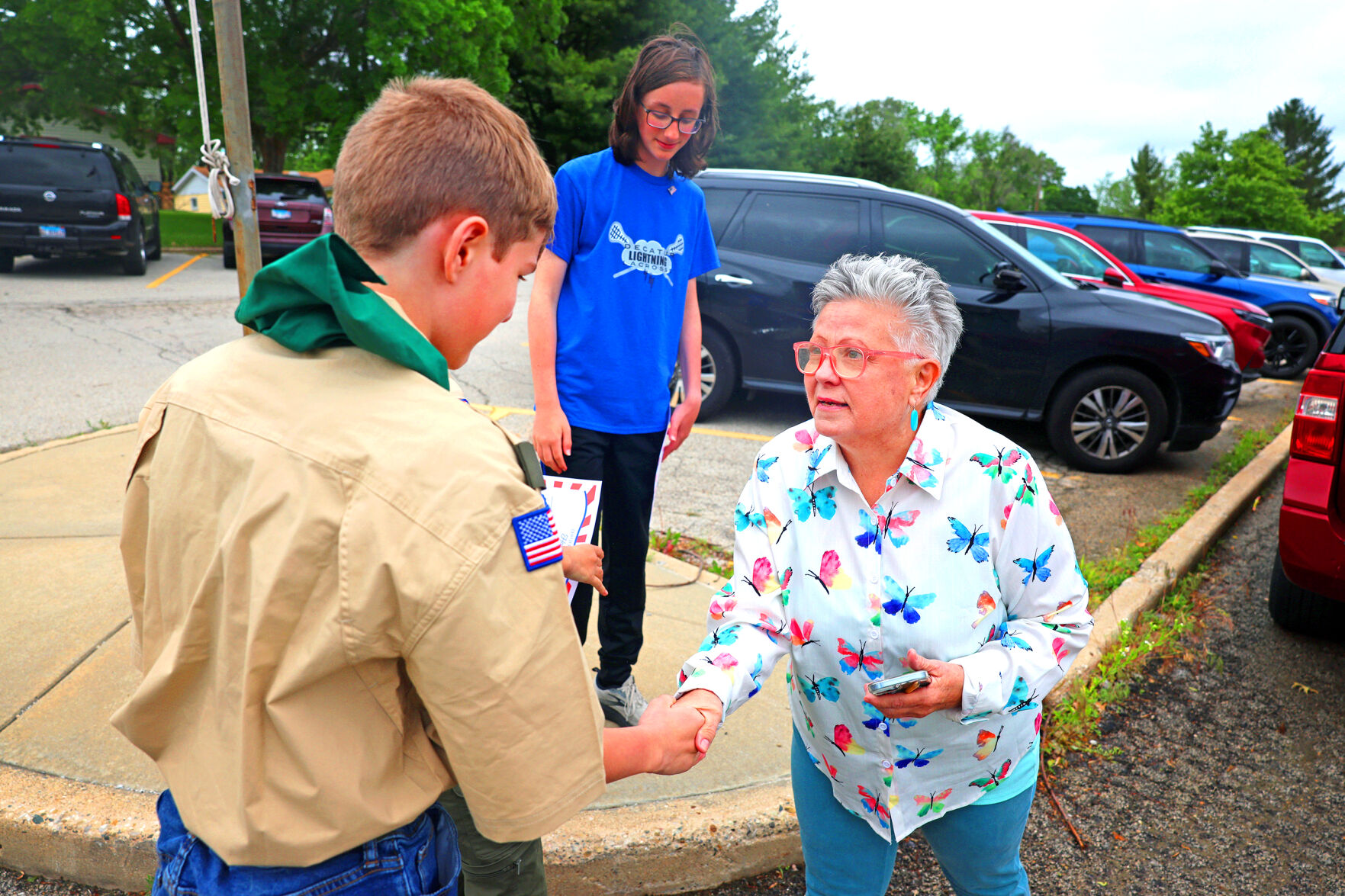 Dennis Lab School students step up to care for school's flag