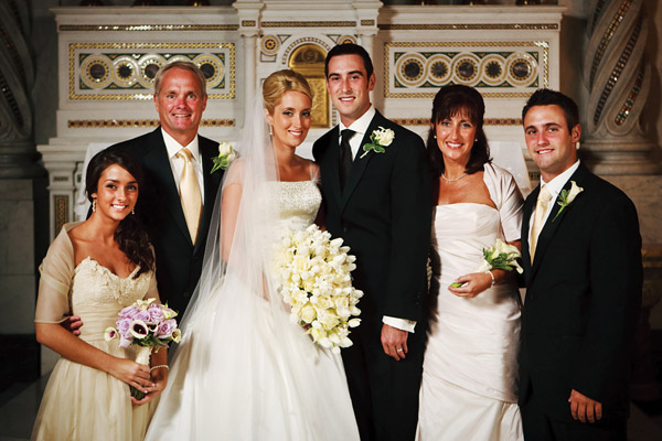 Megan Breheny and Matt Bennett begin their new lives as husband and wife