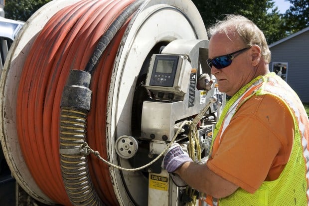 The vactor factor: ‘Vacuum on steroids’ cleans sewer basins