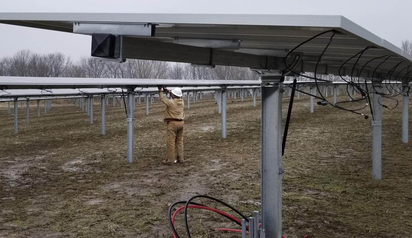 Officials" Storm-damaged Maroa solar farm remains dangerous