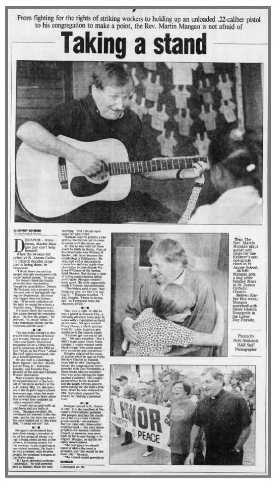 Archives: Remembering the Rev. Martin Mangan