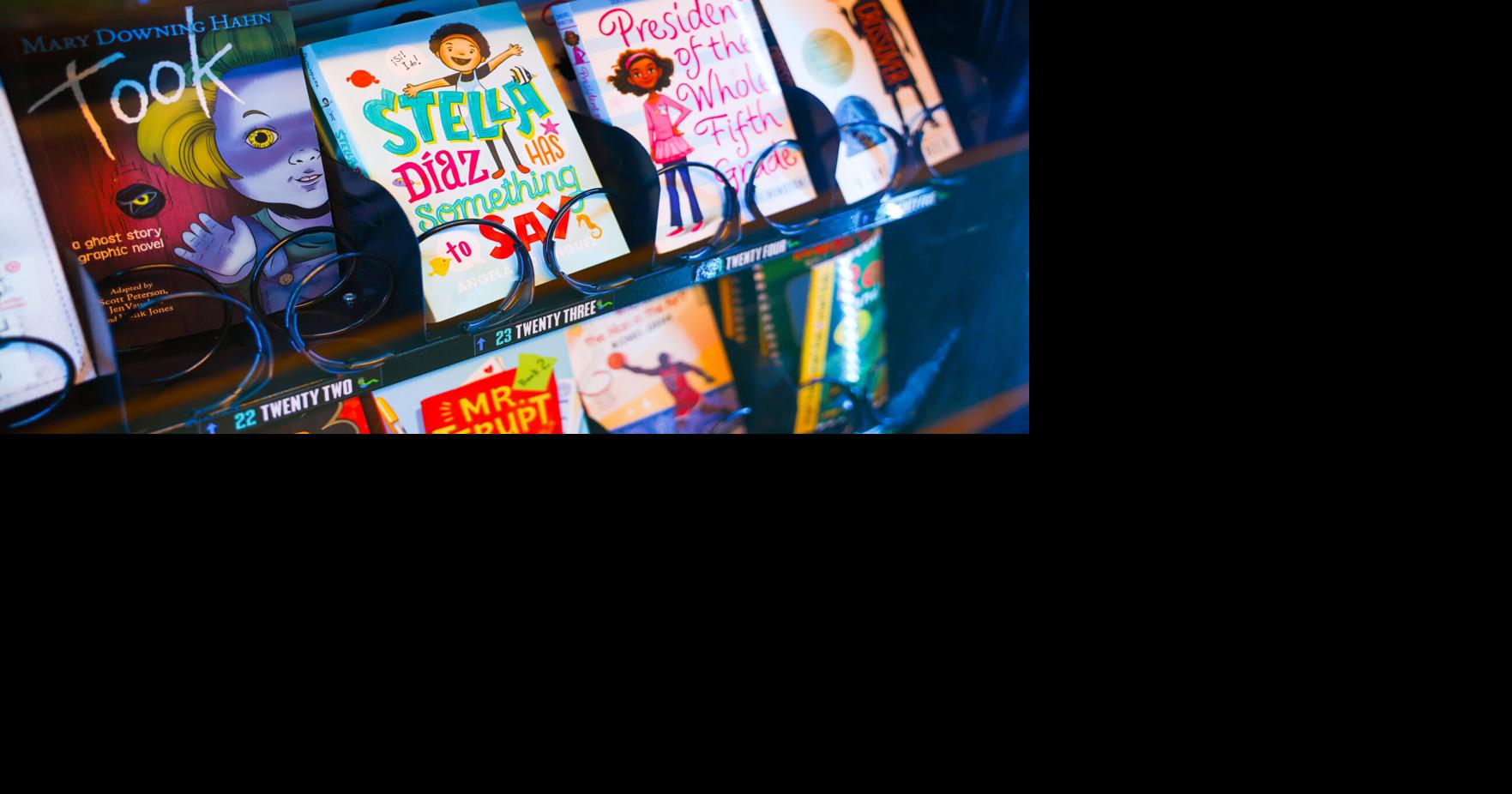 Inchy the Bookworm Vending Machine debuts at South Shores School