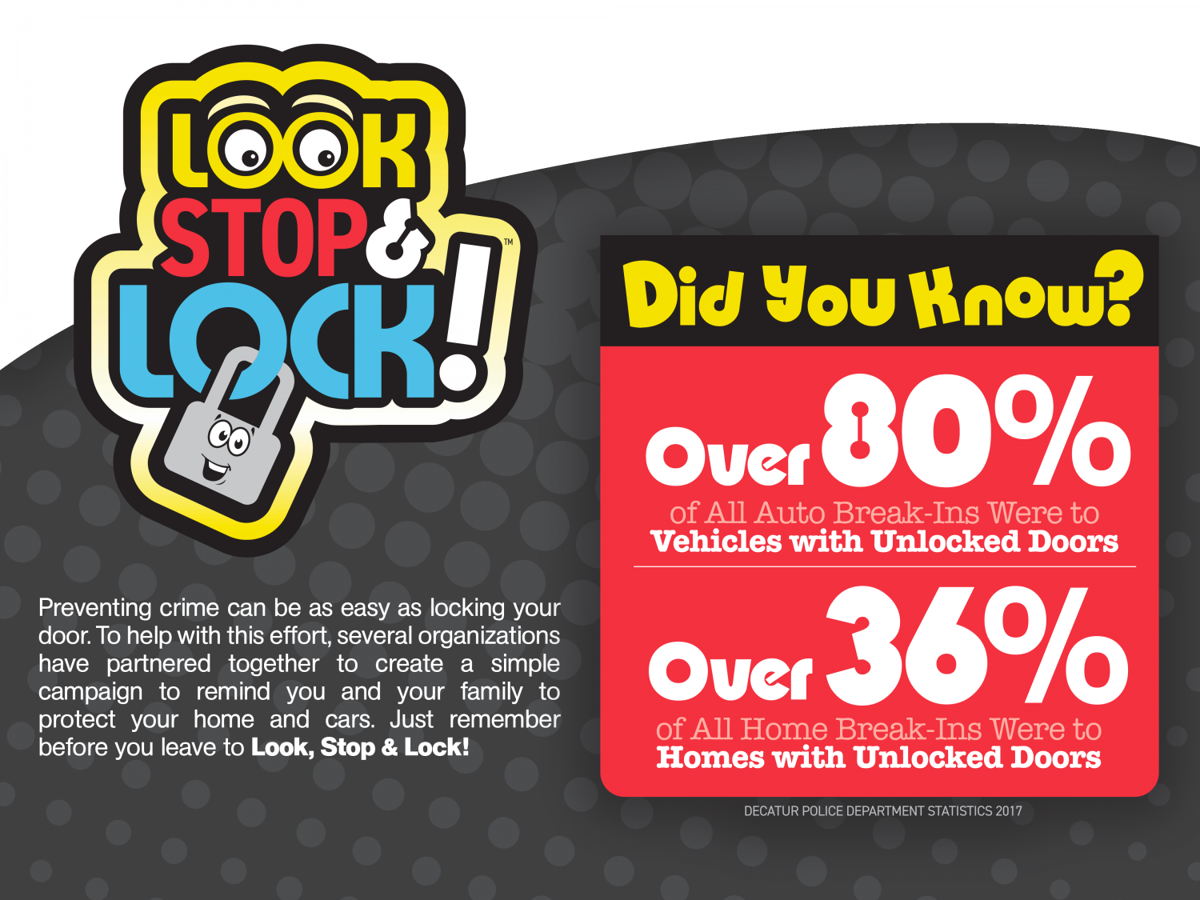 Decatur agencies introduce property crime-prevention campaign