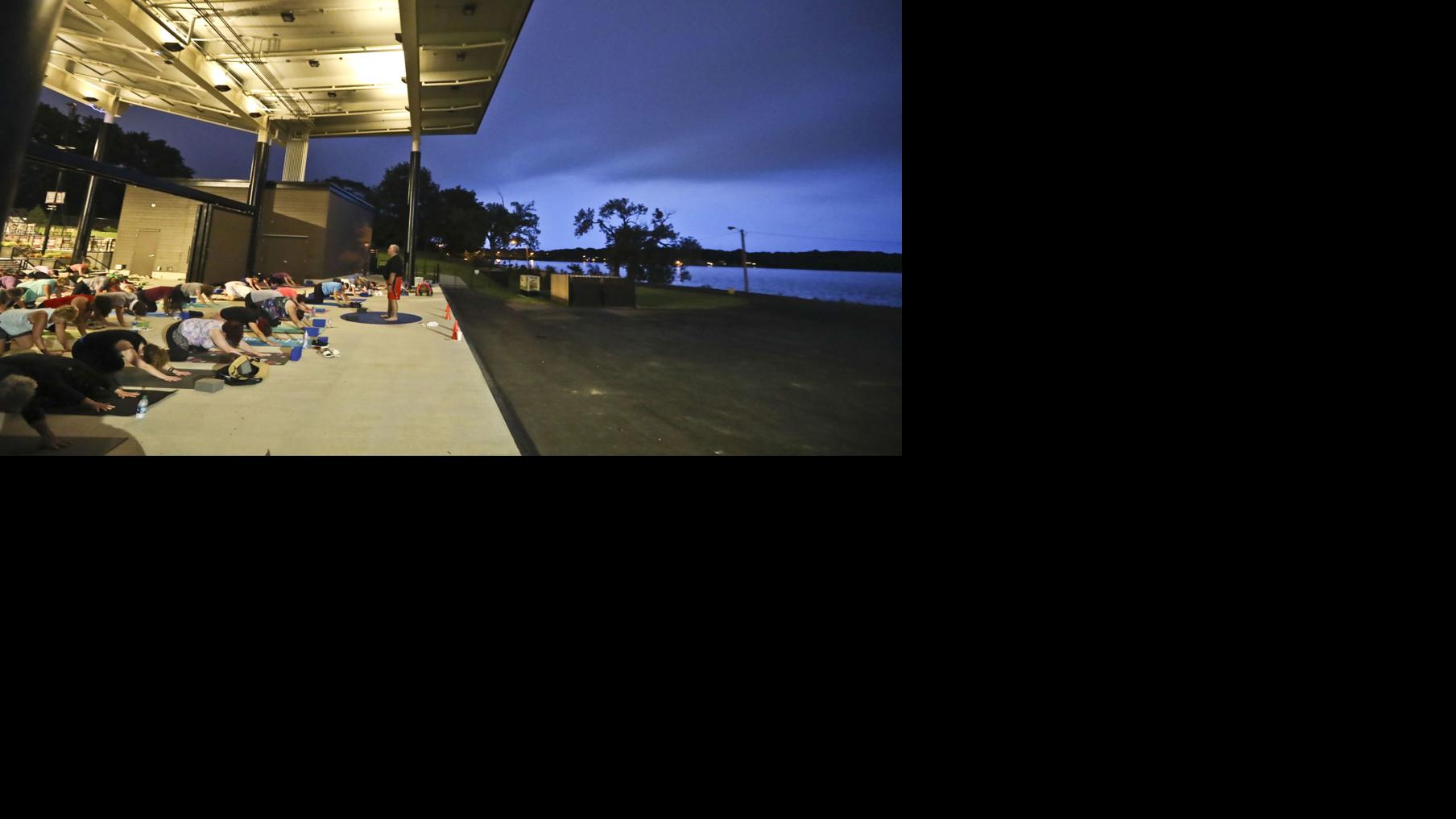 PHOTOS: Moonlight Yoga at The Devon Lakeshore Amphitheater. | Local ...