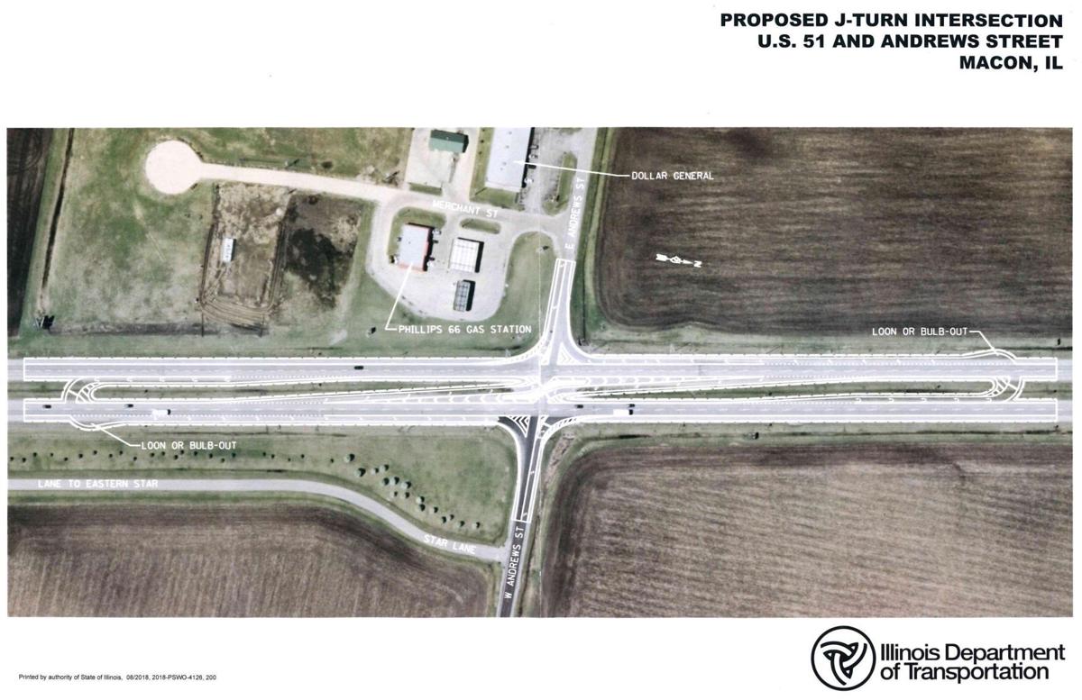 IDOT proposes 'J-turn' for problem Macon intersection, a first for state