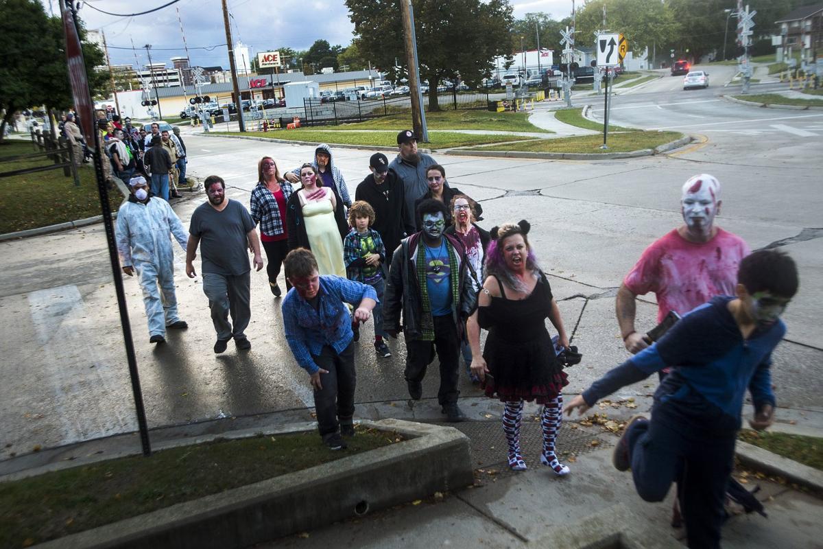 Wet walk: Zombies stumble along for cause | State and Regional | herald ...