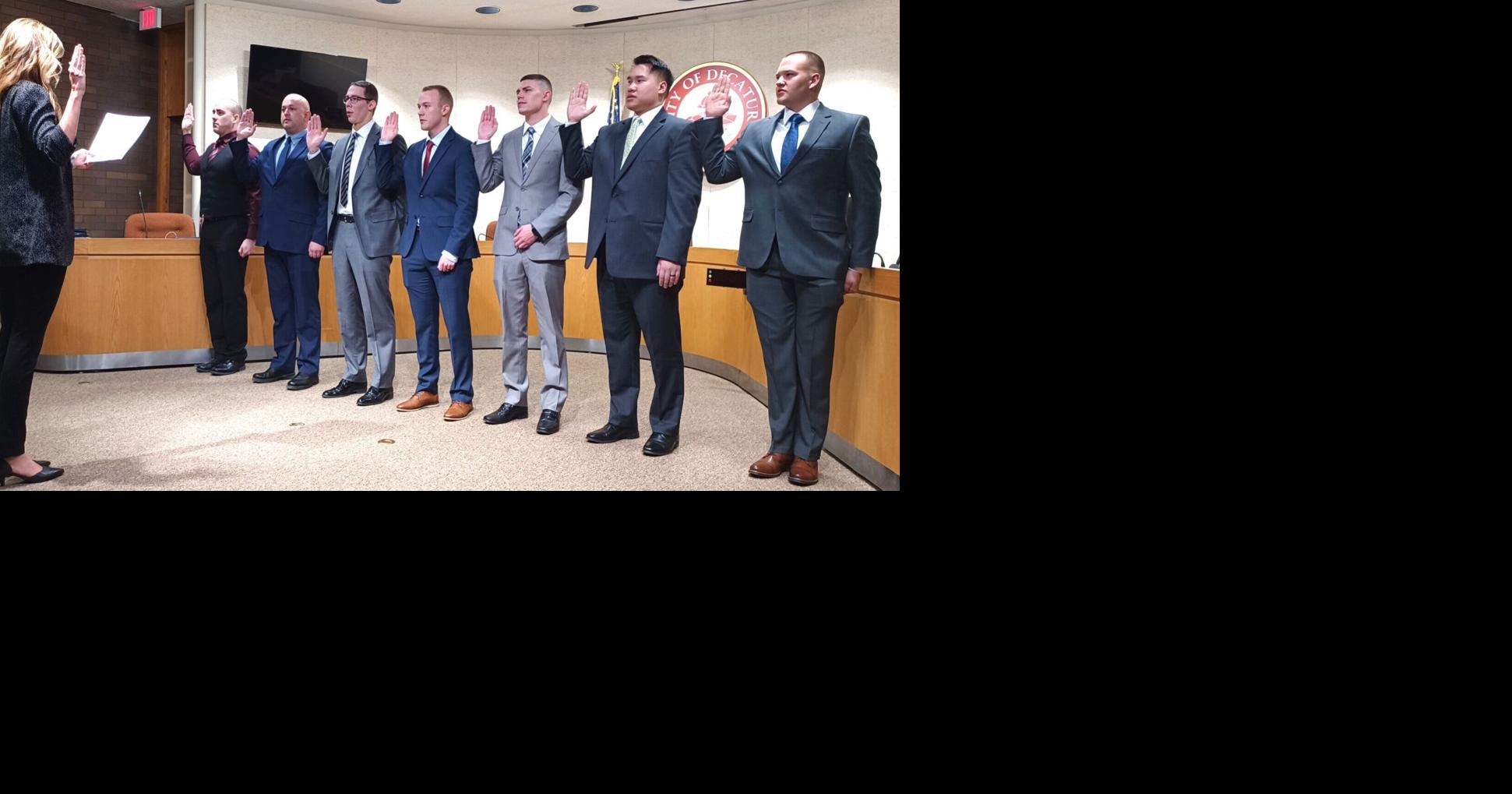 Decatur police welcome new officers