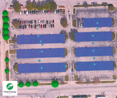 Decatur council OKs capping Civic Center parking lot with solar panel ...