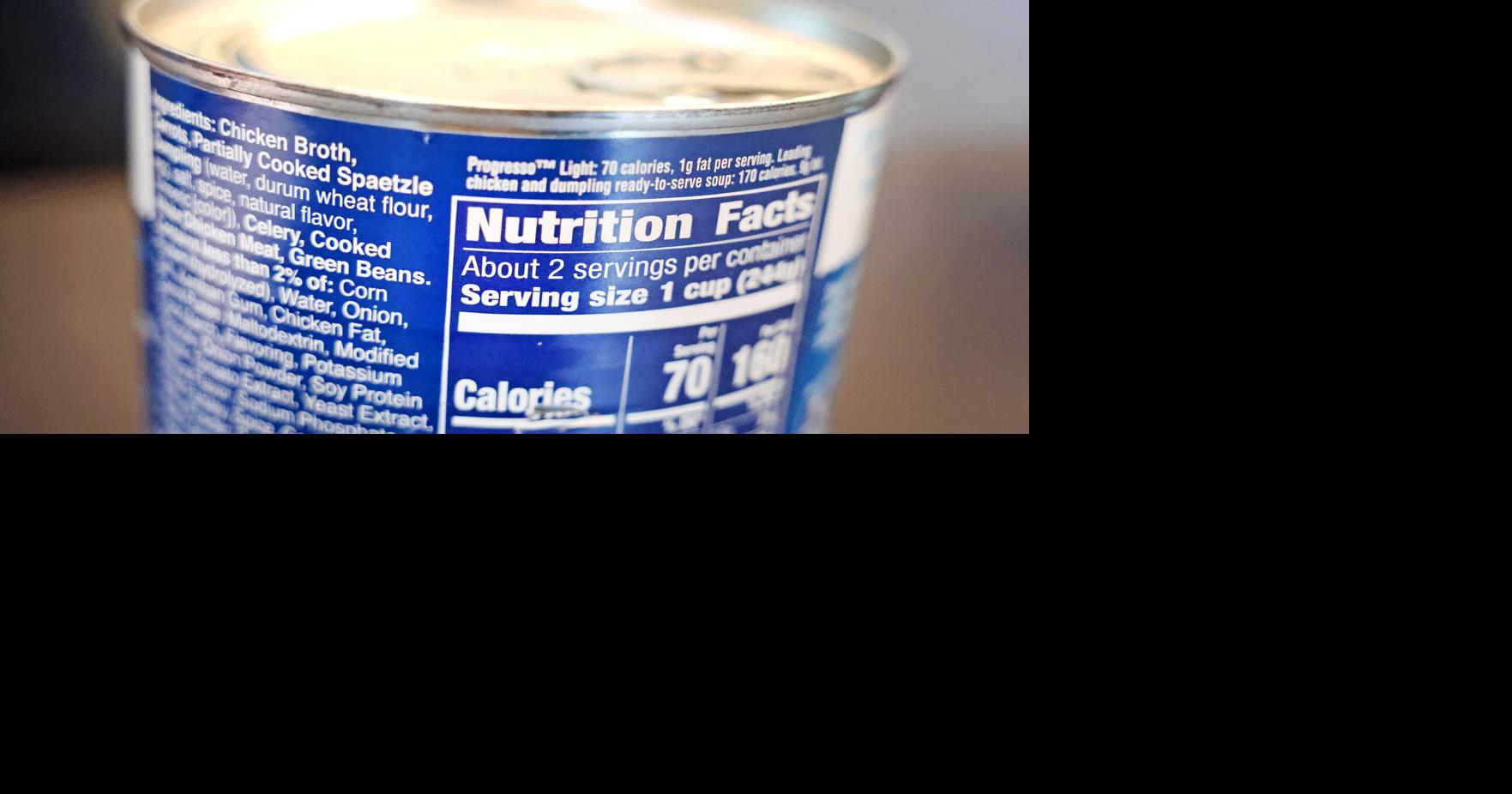 Read the back of food labels for a healthy start