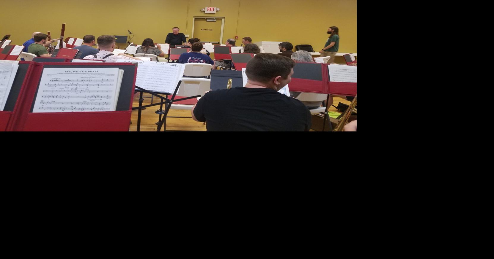 Decatur Municipal Band ready to perform for live audience