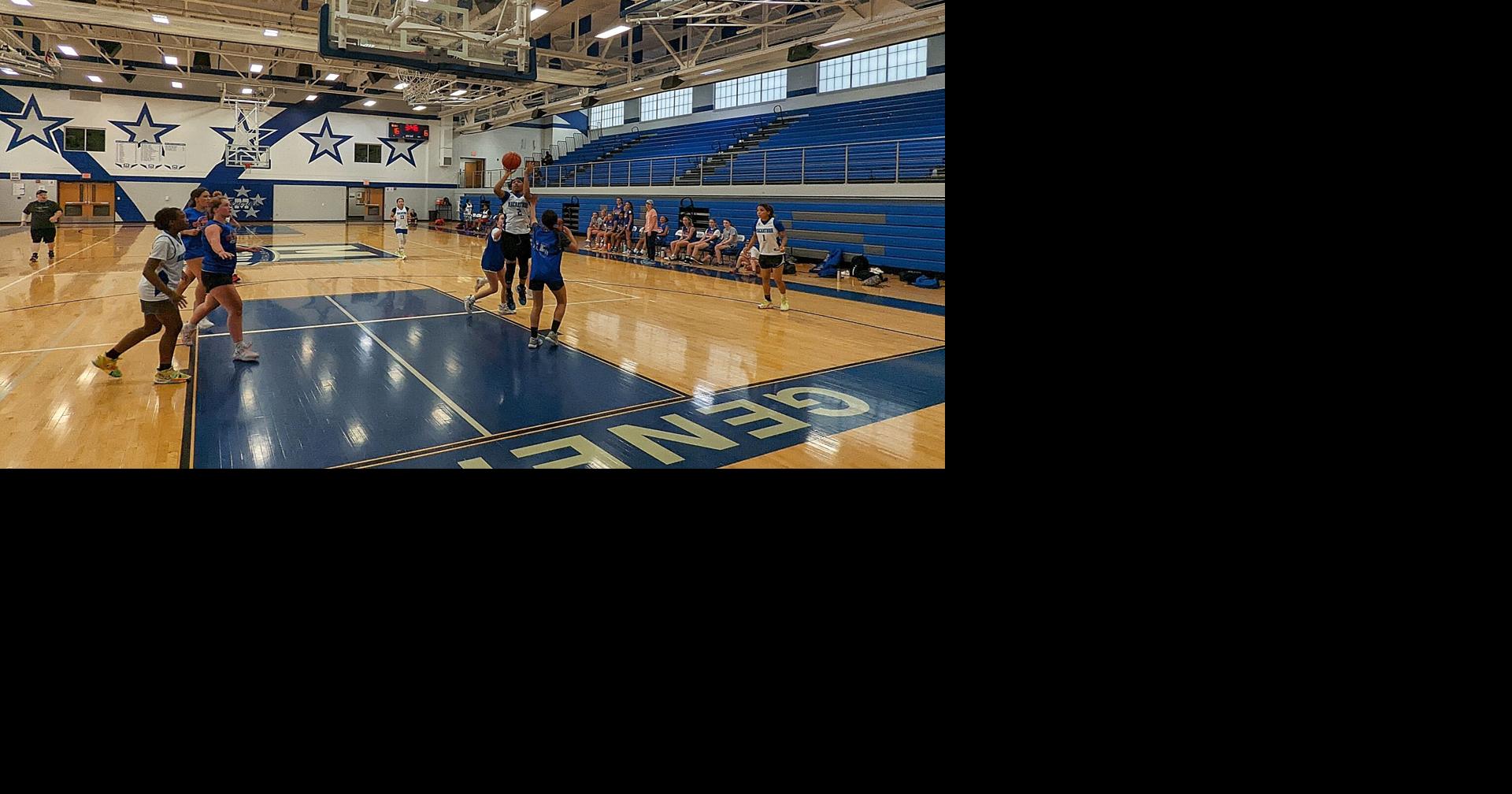 MacArthur and St. Teresa girls basketball teams at different places ...