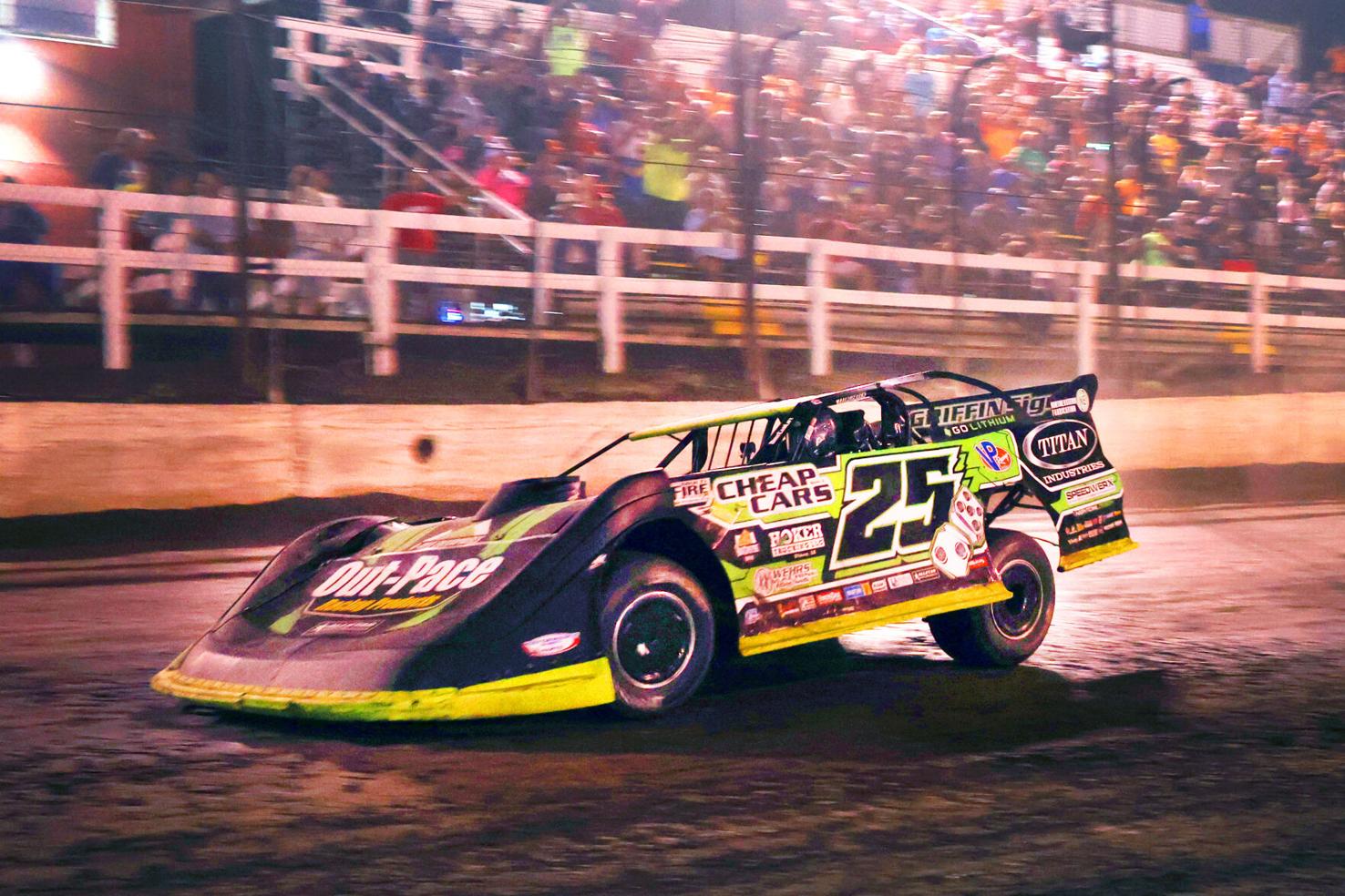 Bloomington's Jason Feger wins wild Herald & Review 100 at Macon Speedway