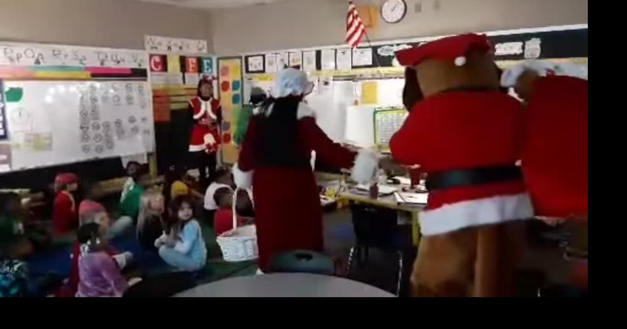 Mrs. Claus and friends at Parsons School