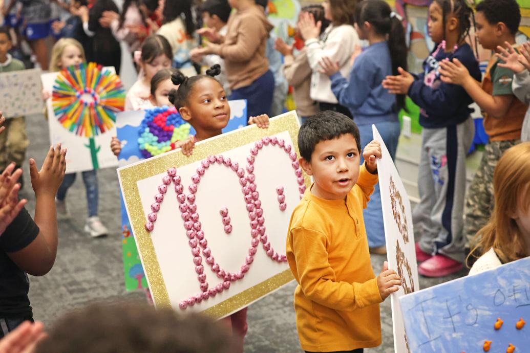 Johns Hill Magnet celebrates 100th day of kindergarten