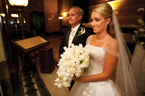 Megan Breheny and Matt Bennett begin their new lives as husband and wife