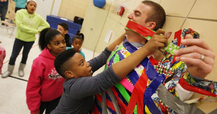 Garfield students 'stick it' to teacher for tornado fundraiser
