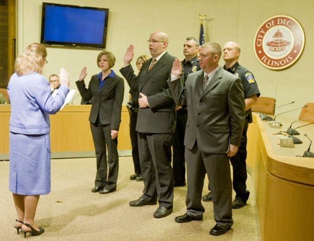 Decatur Police Department swears in three officers