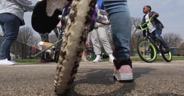 Bike Riders at William Harris School